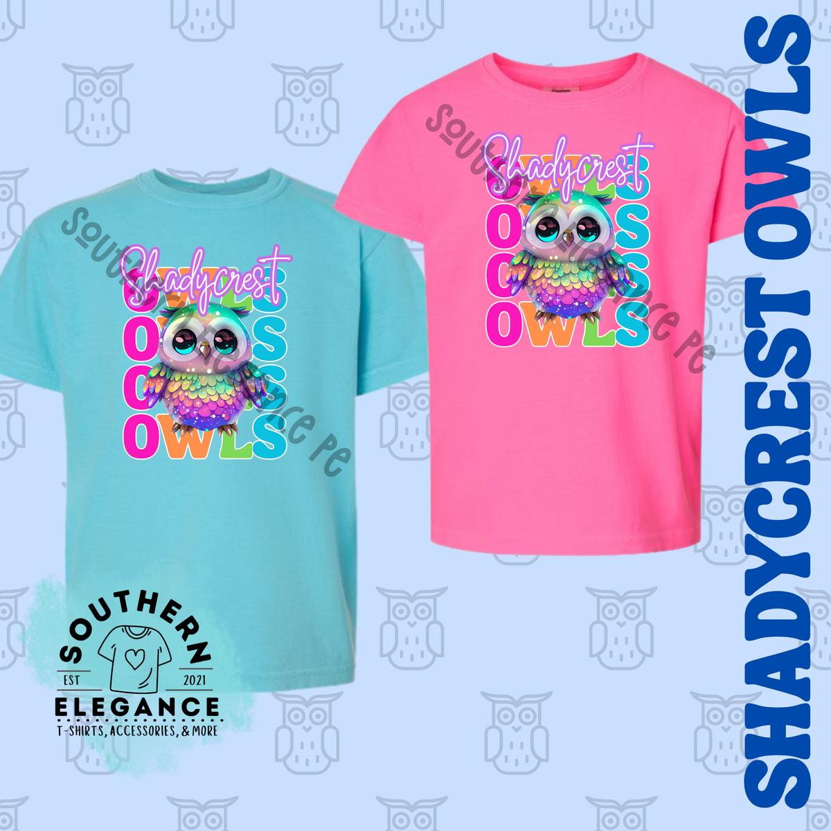 Shadycrest Colorful Stack Owl- 2 color options – Southern Elegance PE