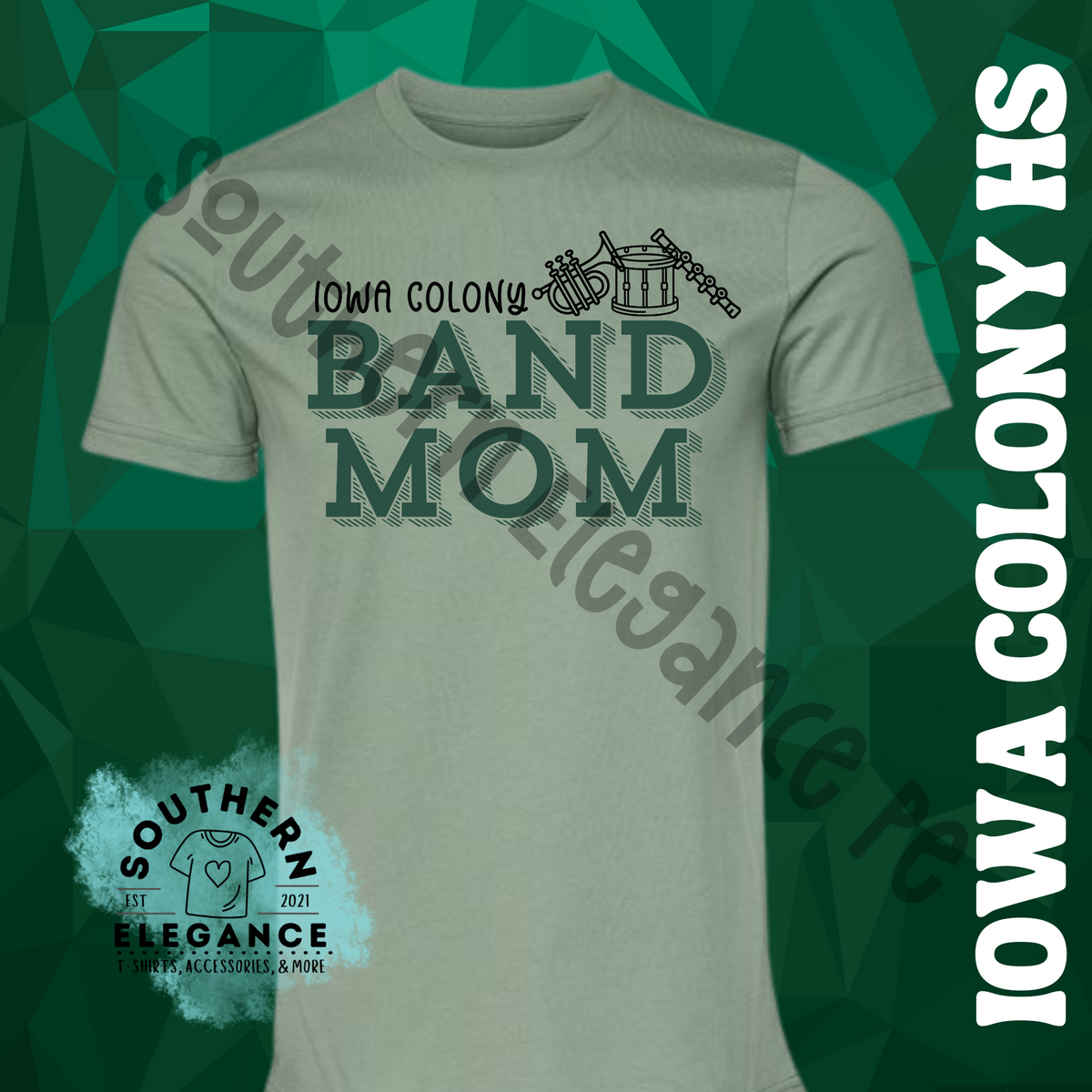 Iowa Colony Pioneers Band Mom – Southern Elegance PE